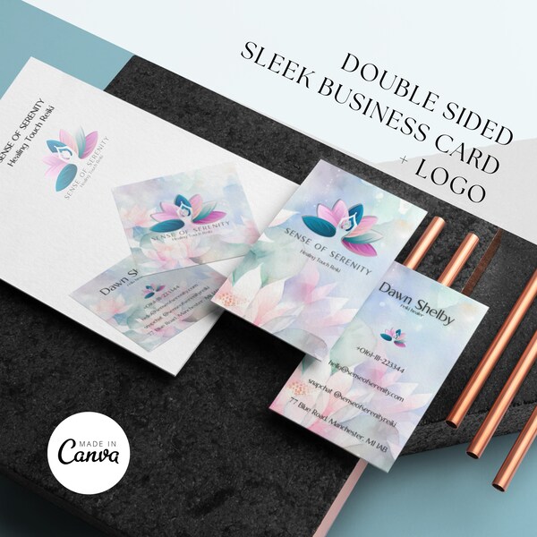 Lotus Business Card - Etsy