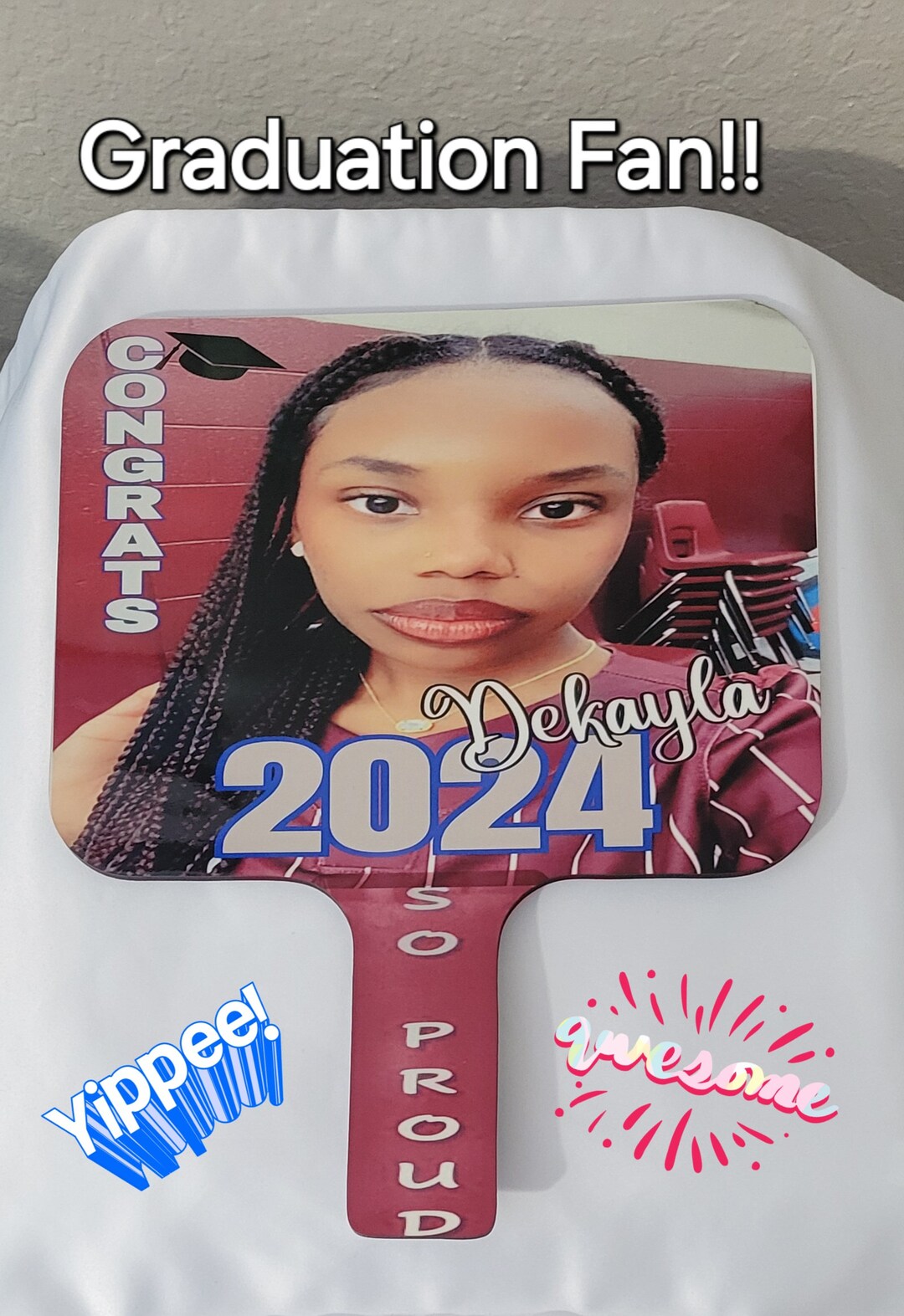 Custom Hand-held Graduation Fan - Etsy