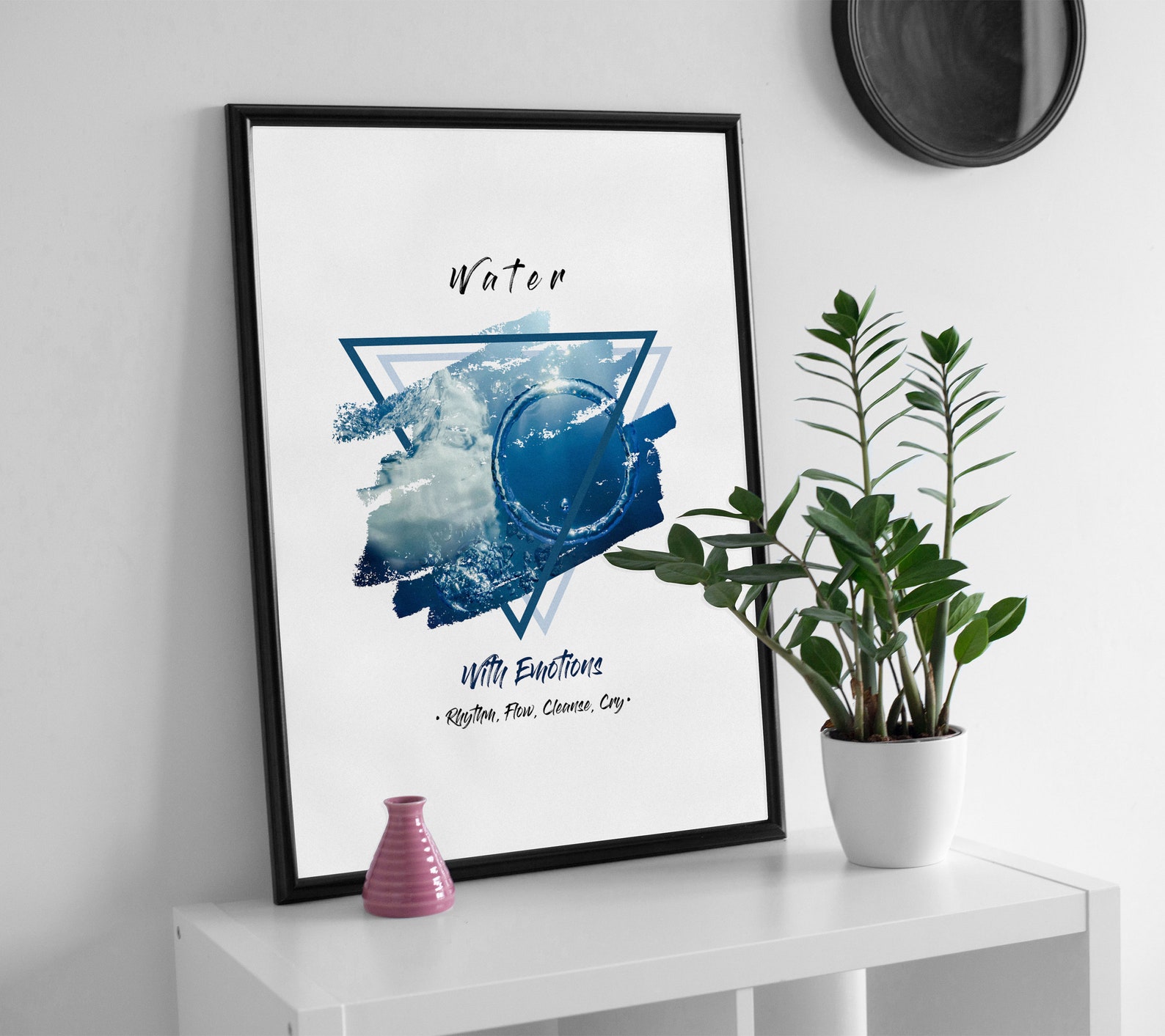 Four Elements Wall Art Set of 4, Water, Air, Earth, Fire, 4 Elements ...