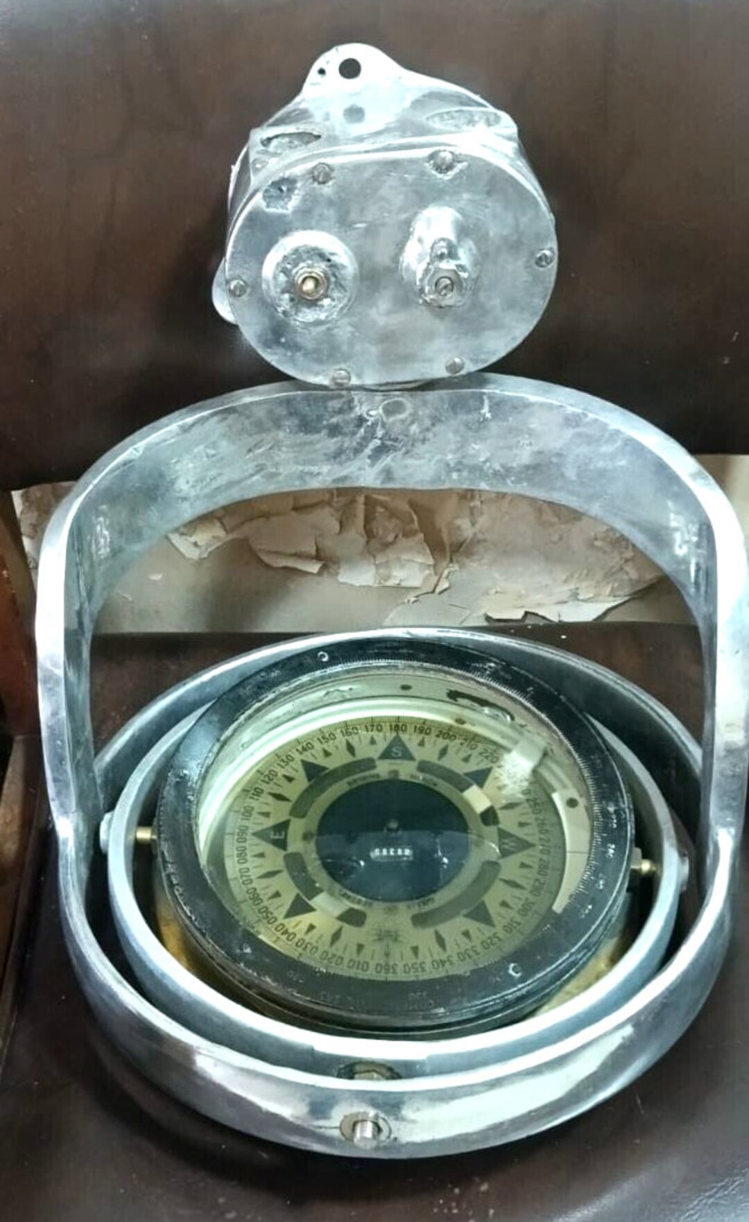 Marine Ship Gillie Sestrel Brass & Copper Old Water Compass With ...