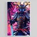 Cyberpunk Samurai Warrior Illustration Poster Futuristic - Etsy
