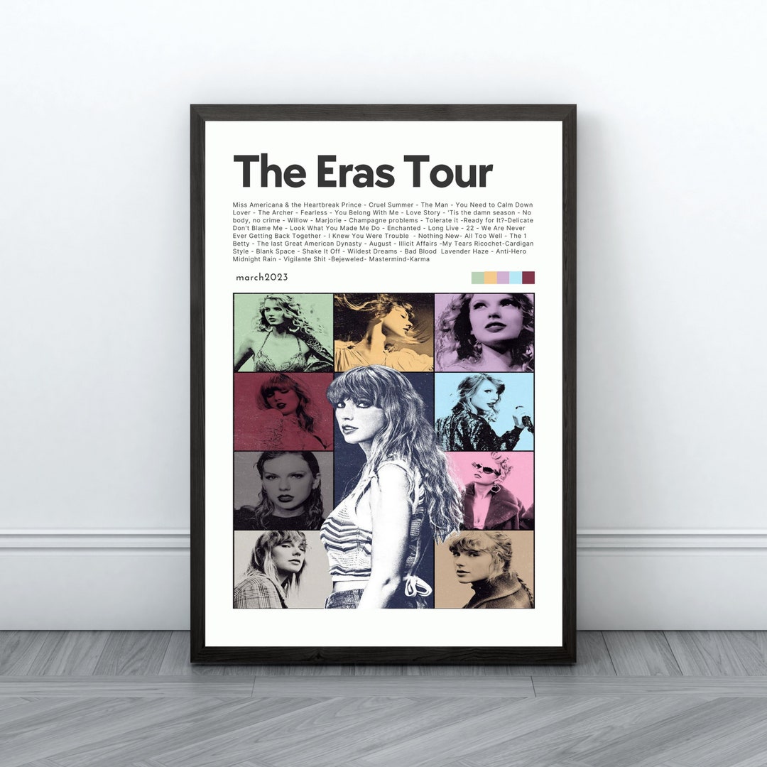 Taylor Swift the Eras Tour Wall Art Printabel Digital Download Poster ...