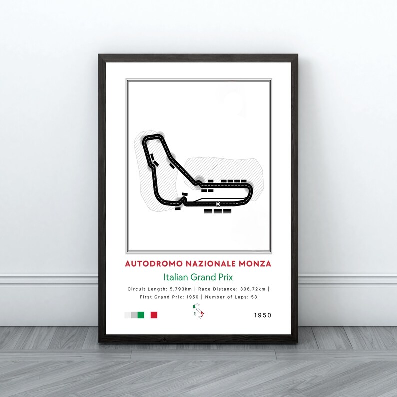 Formula 1 Set of 5 Race Track F1 Poster Bundle Includes 5 Most Famous ...