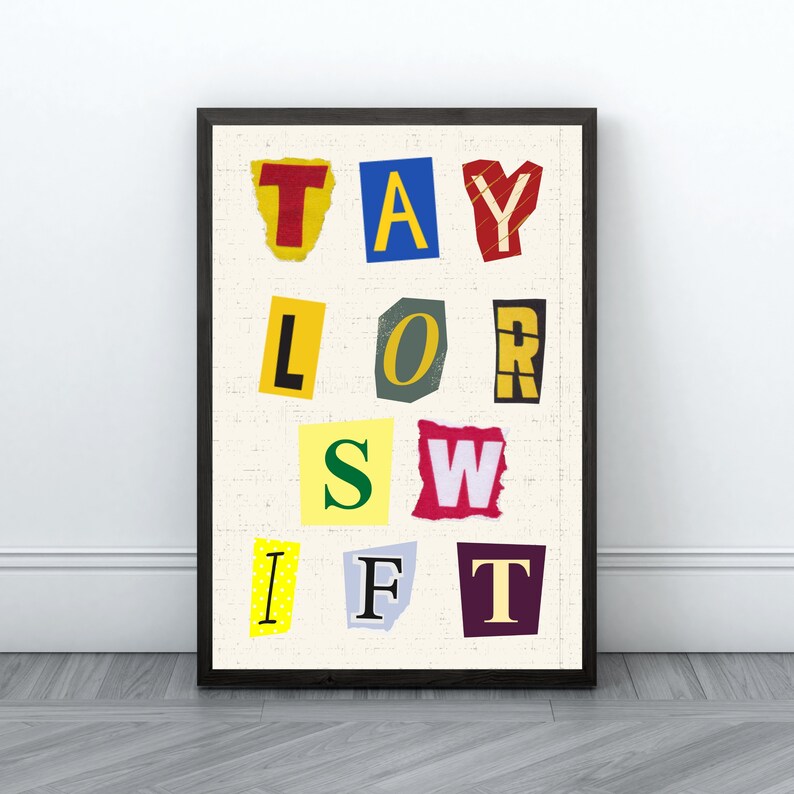 Taylor Swift Wall Art Printabel Digital Download Poster Taylor's ...