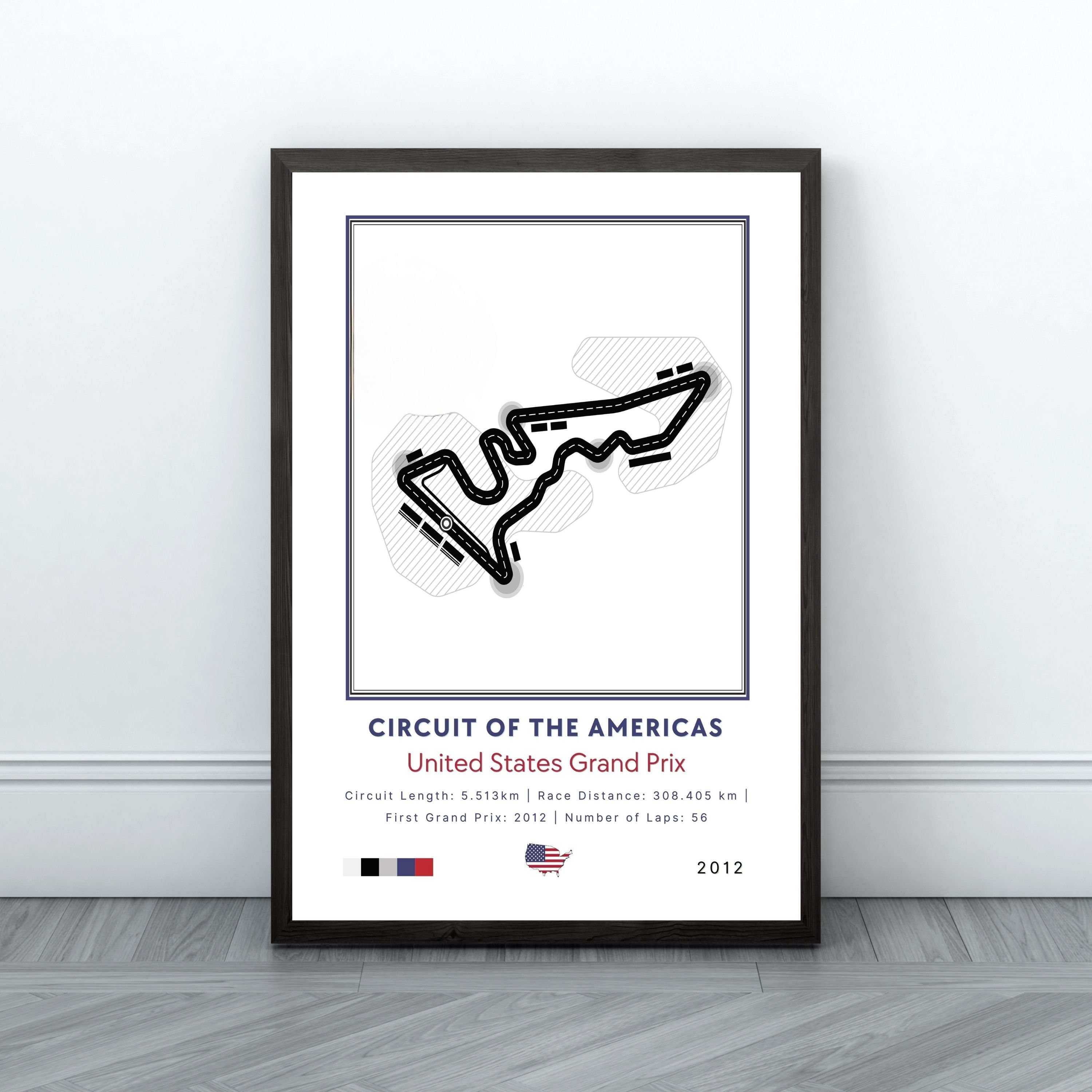 Formula 1 Set of 5 Race Track F1 Poster Bundle Includes 5 Most Famous ...