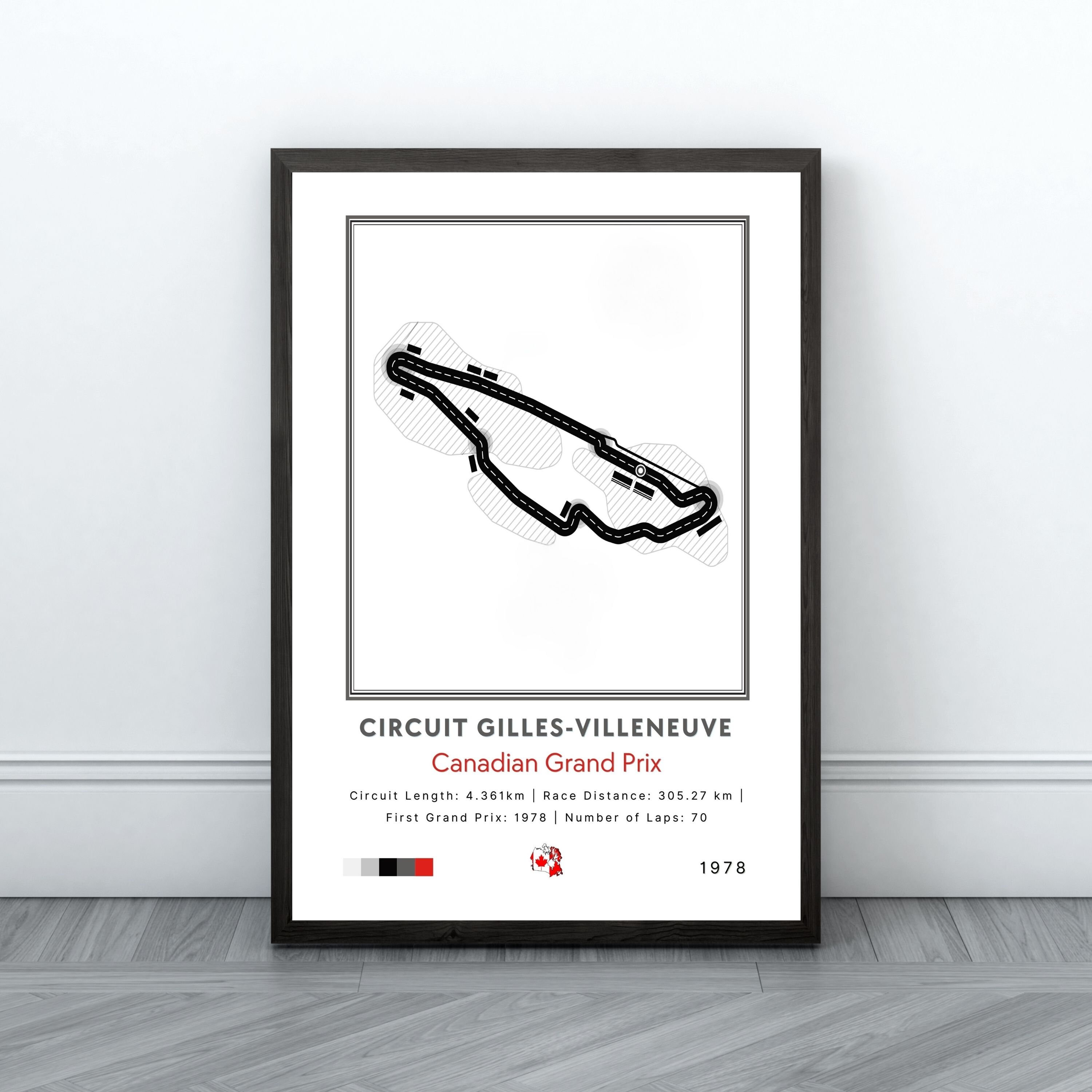 Formula 1 Set of 5 Race Track F1 Poster Bundle Includes 5 Most Famous ...