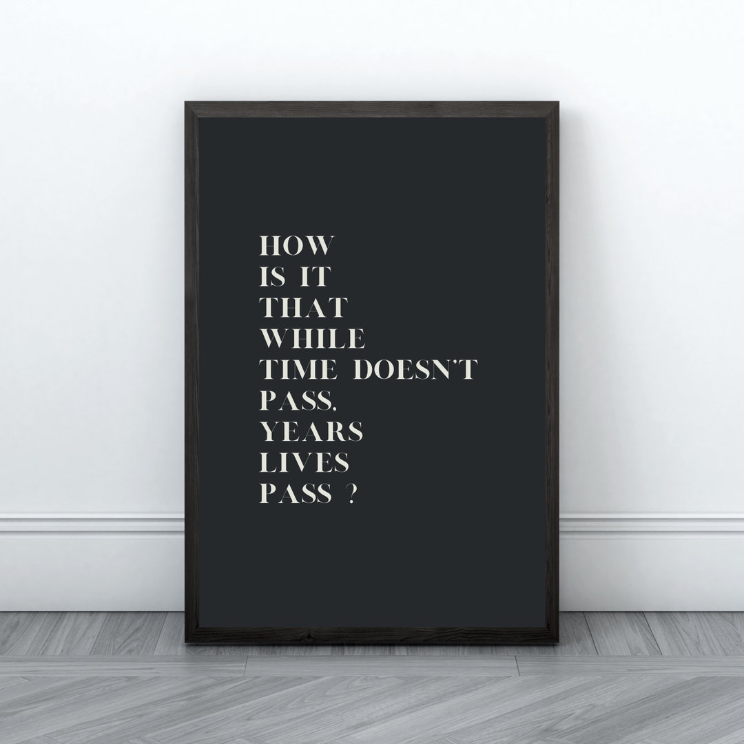 Inspirational Book Song Film Poetry Quotes Wall Art Print - Etsy