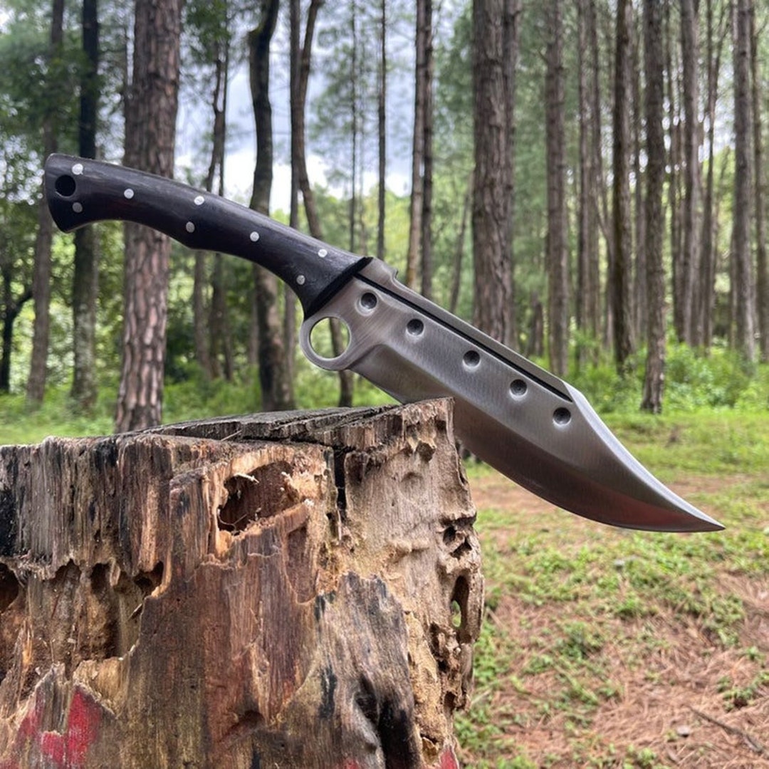 10 Inch Seax Knife, Hand Forged Fixed Blade Seax Knives, Hunting Knives ...