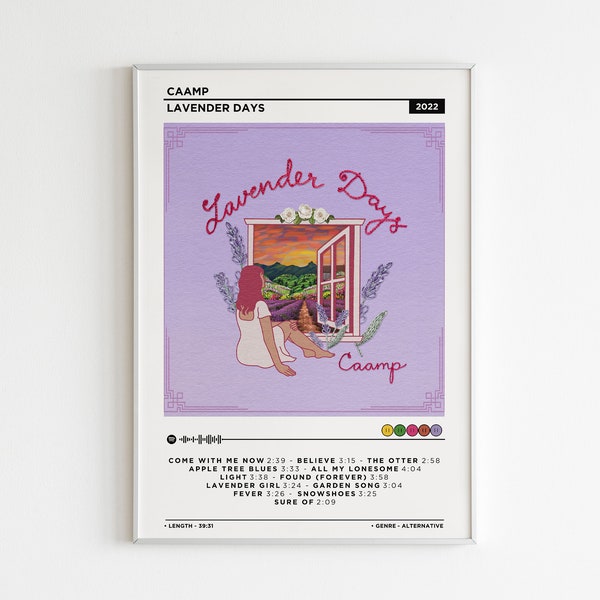 Caamp Lavender Days Album Cover Poster - Etsy