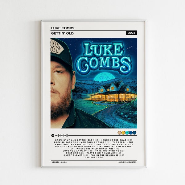 Luke Combs Cover Poster - Etsy