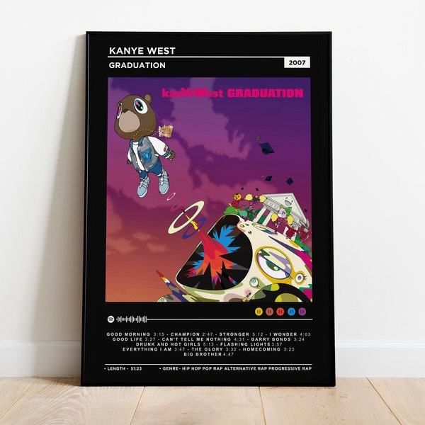 Graduation Kanye West Poster - Etsy