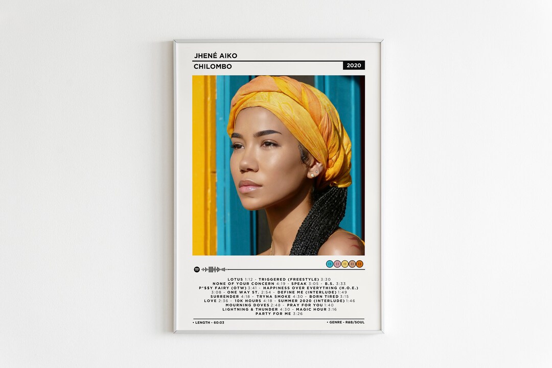 Jhene Aiko Chilombo Album Poster / Album Cover Poster / - Etsy