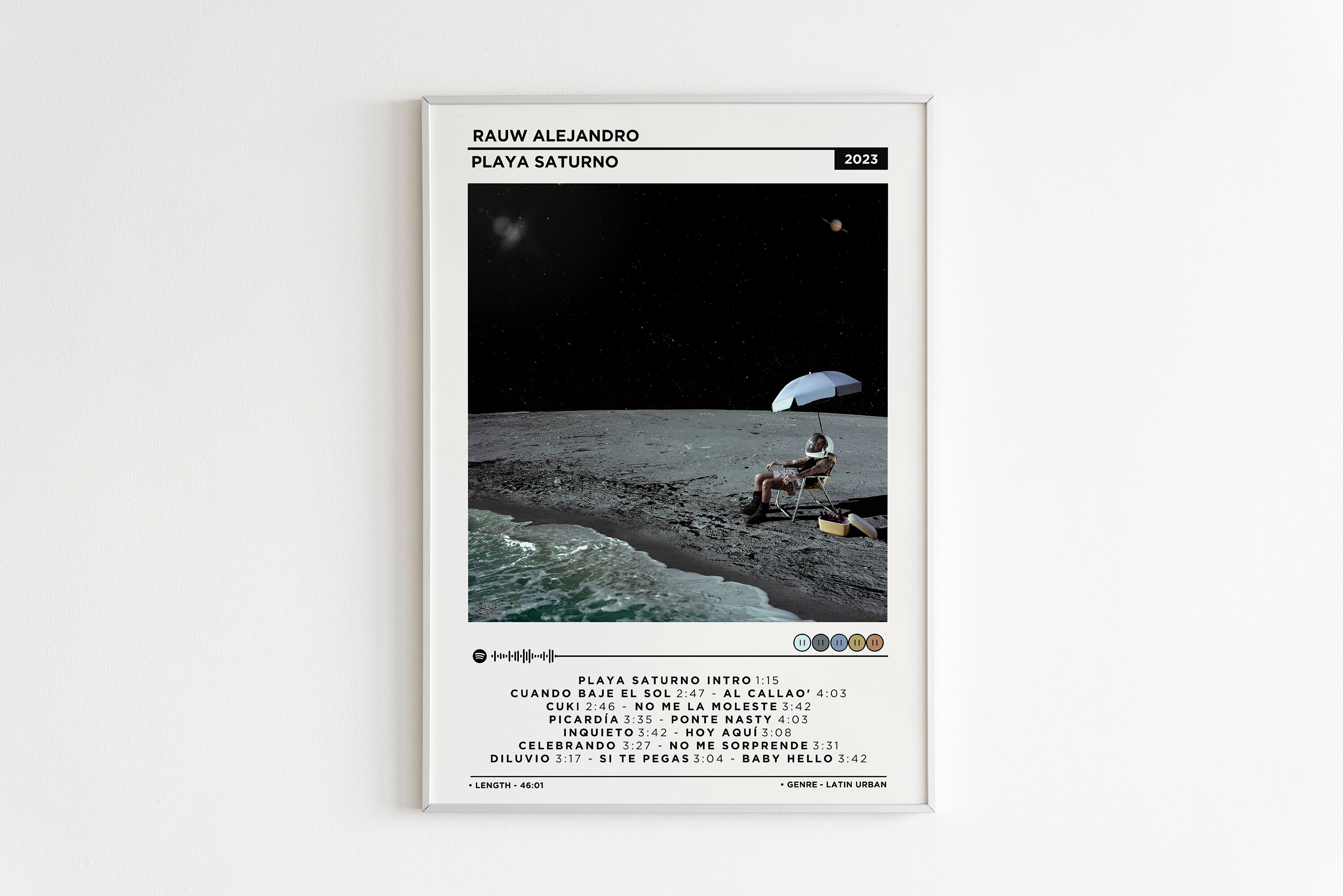 Rauw Alejandro Playa Saturno Album Poster / Album Cover - Etsy