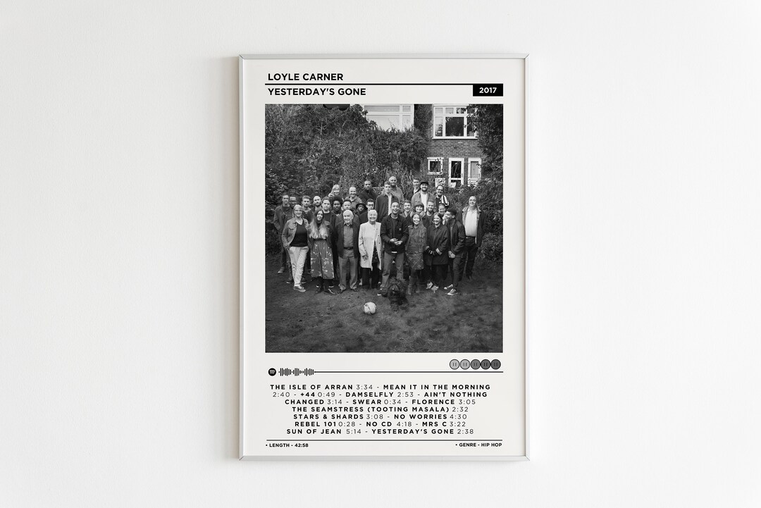 Loyle Carner Yesterday's Gone Album Poster / Album Cover - Etsy UK