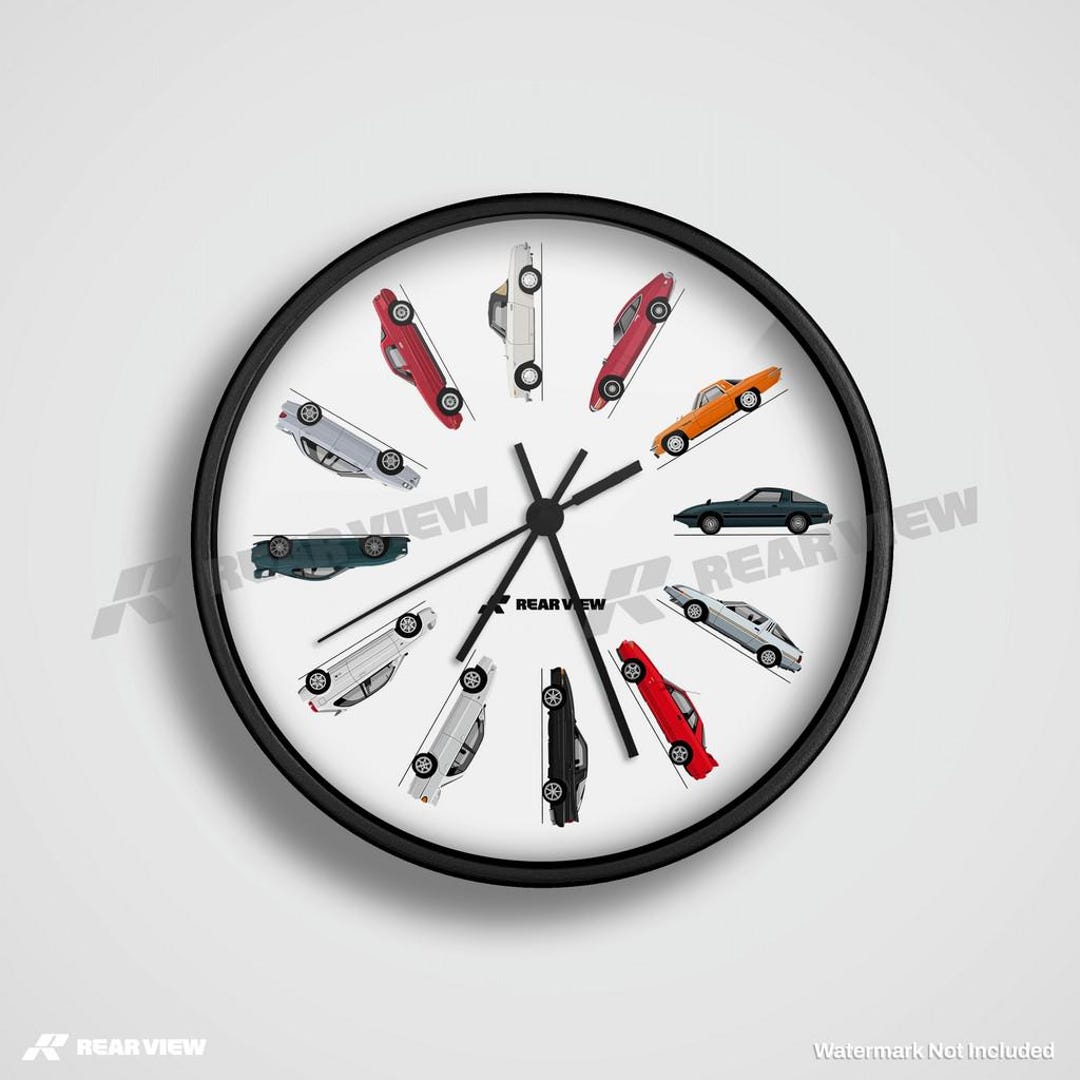 JDM Wall Clock Japanese Cars Inspired Clock Gifts for Him Husband ...