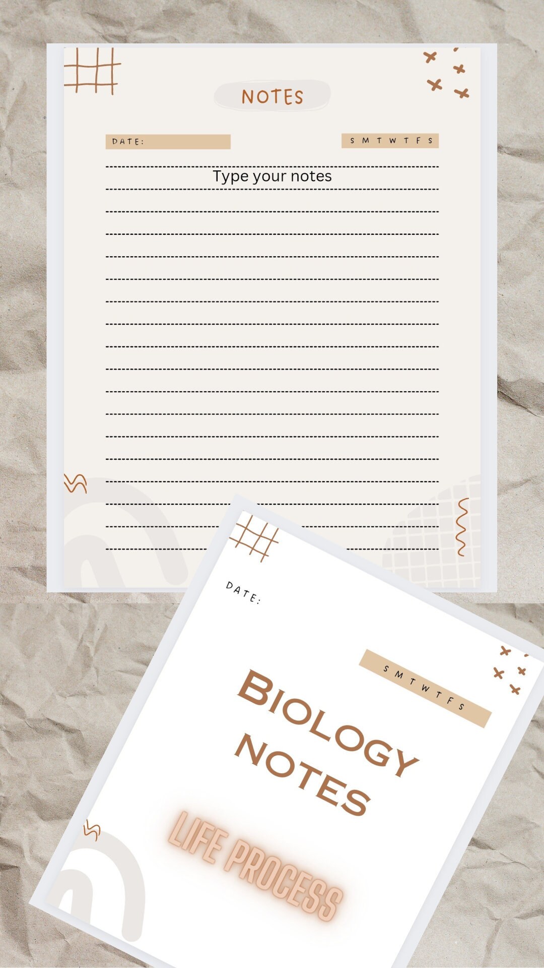 100 Blank Templates for Notes ,blank Designed Templates for Notes ...