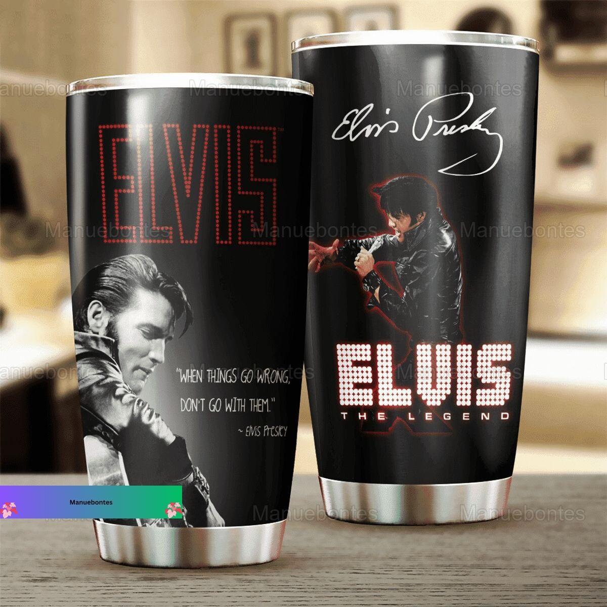Retro Elvis Presley Tumbler, Elvis Presley 30 Oz Tumbler, King of Rock ...