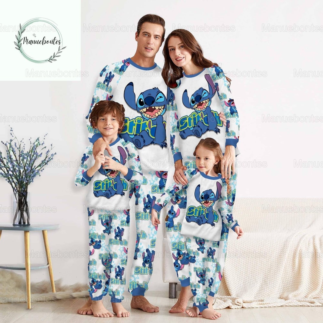 Stitch Pajamas Family Set, Disney Stitch Matching Pajamas Set, Lilo and ...
