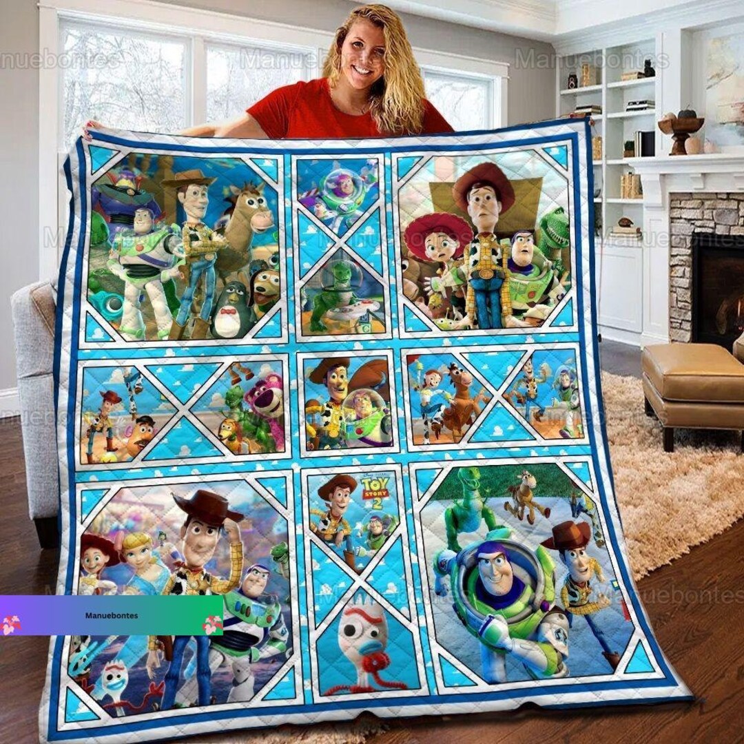 Disney Toy Story Quilt, Toy Story Movies Modern Quilt, Toy Story Pixar ...
