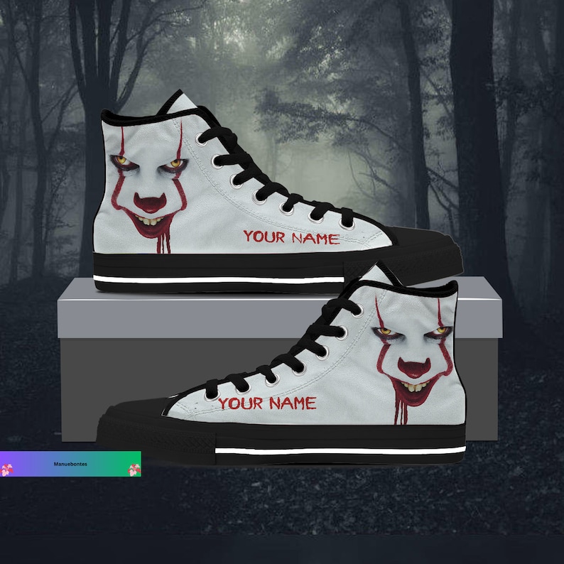 Pennywise IT Shoes Pennywise Horror Movies Sneakers Horror - Etsy