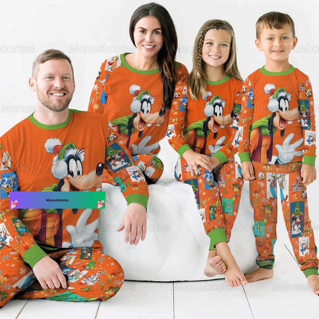 Disney Goofy Pajamas Family, Funny Goofy Pjs Christmas, Mickeys and ...