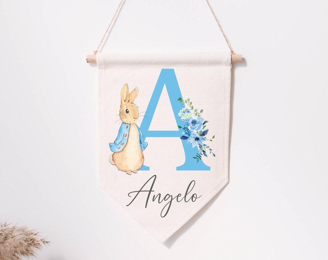 Personalised Wall Sign,peter Rabbit /flopsy Christening Gift ...