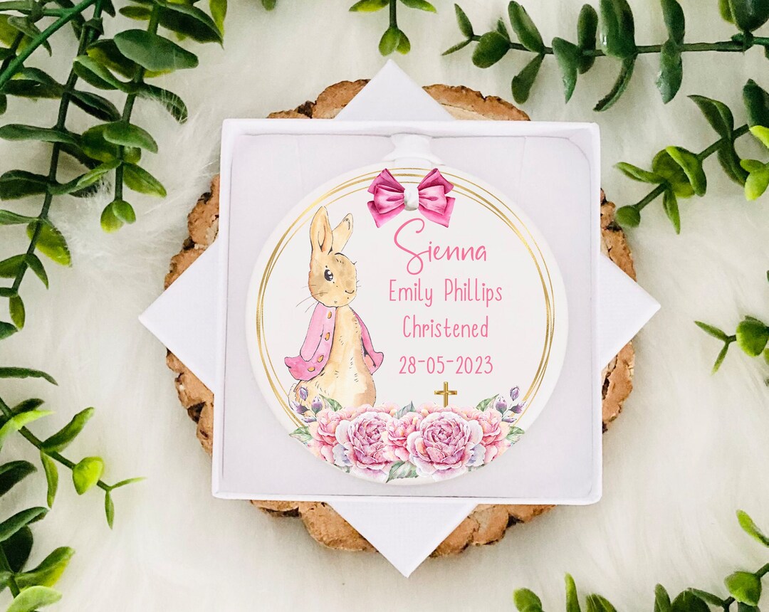 Personalised Christening Gift, Peter Rabbit Christening Gift ...
