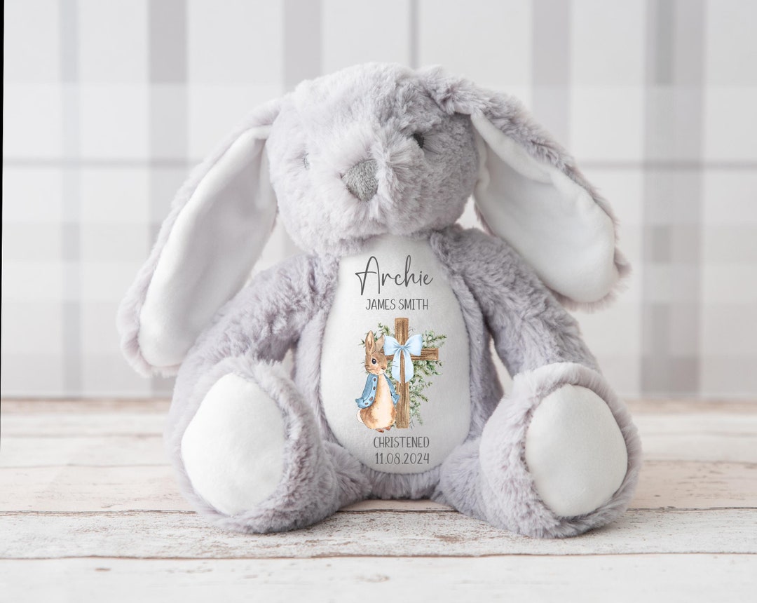 Personalised Christening Gift,peter Rabbit Teddy,baptism,boys ...