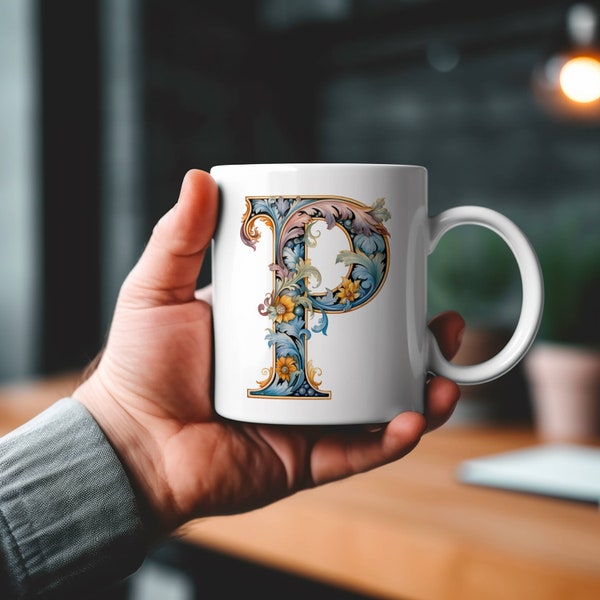 Illuminated Letter P - Etsy