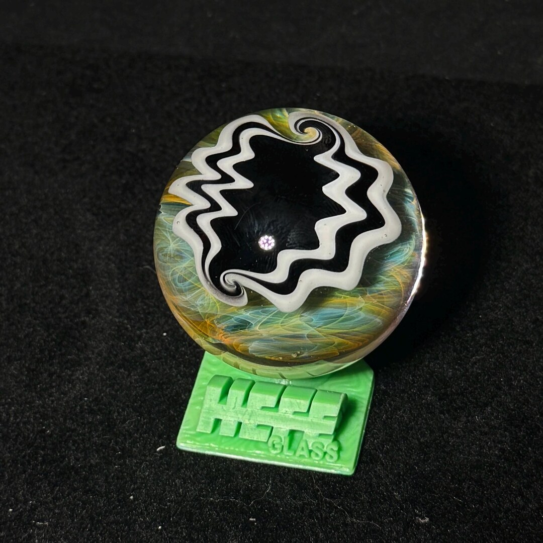 Large Fade to Clear Wiggy Over Fume Marble, 44mm - Etsy