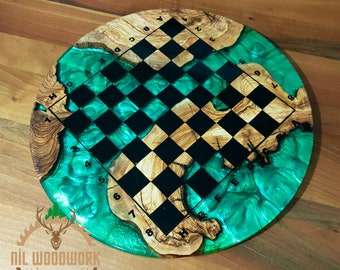 Customizable Epoxy Resin Chess Board - Etsy
