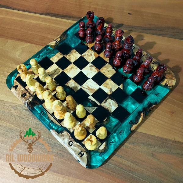 Resin Chess Set - Etsy