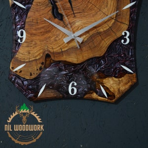 Unique Special Design 3D Resin Wall Clock, Extraordinary Epoxy ...