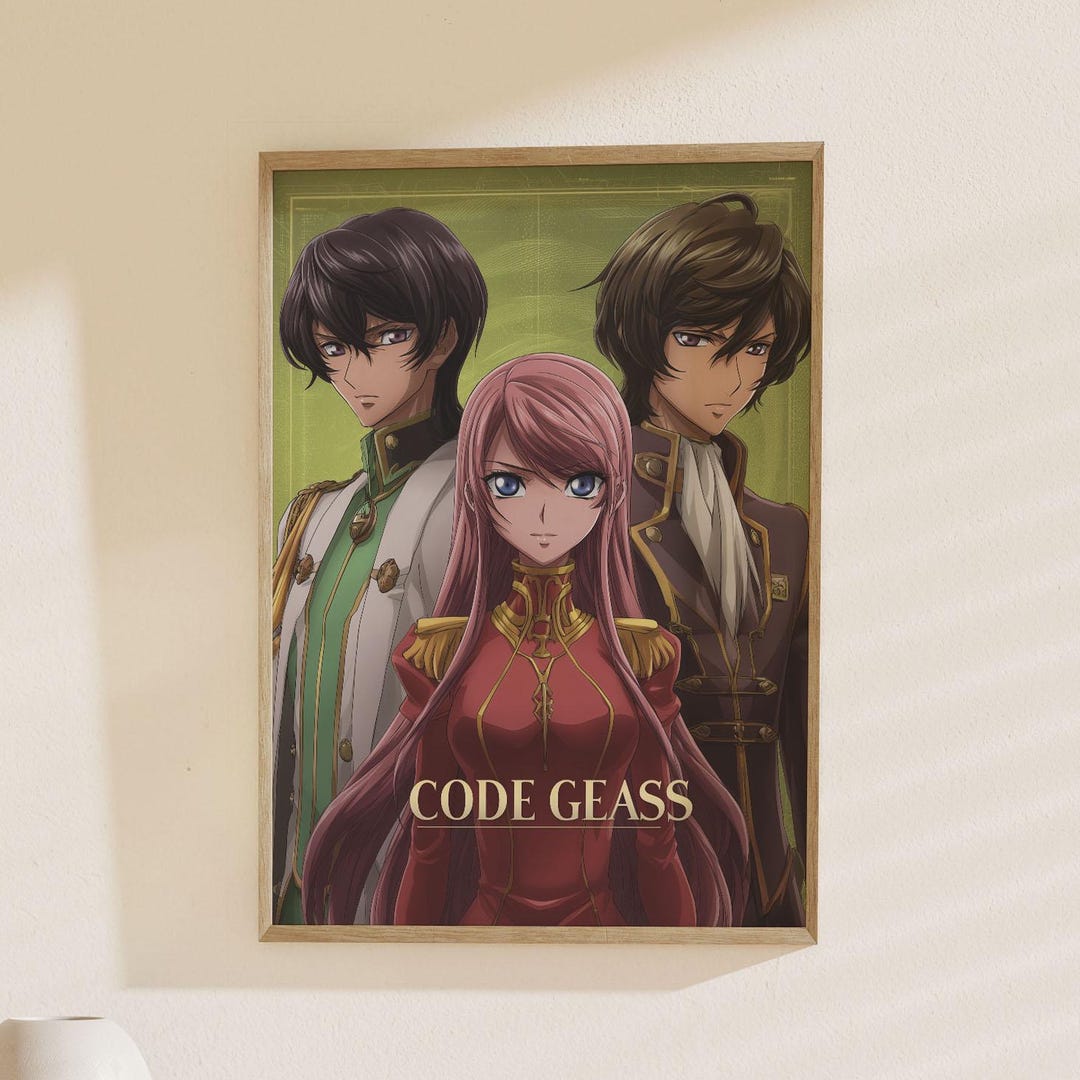 Code Geass Anime Poster - Japanese Manga Art Print Collectible Wall ...