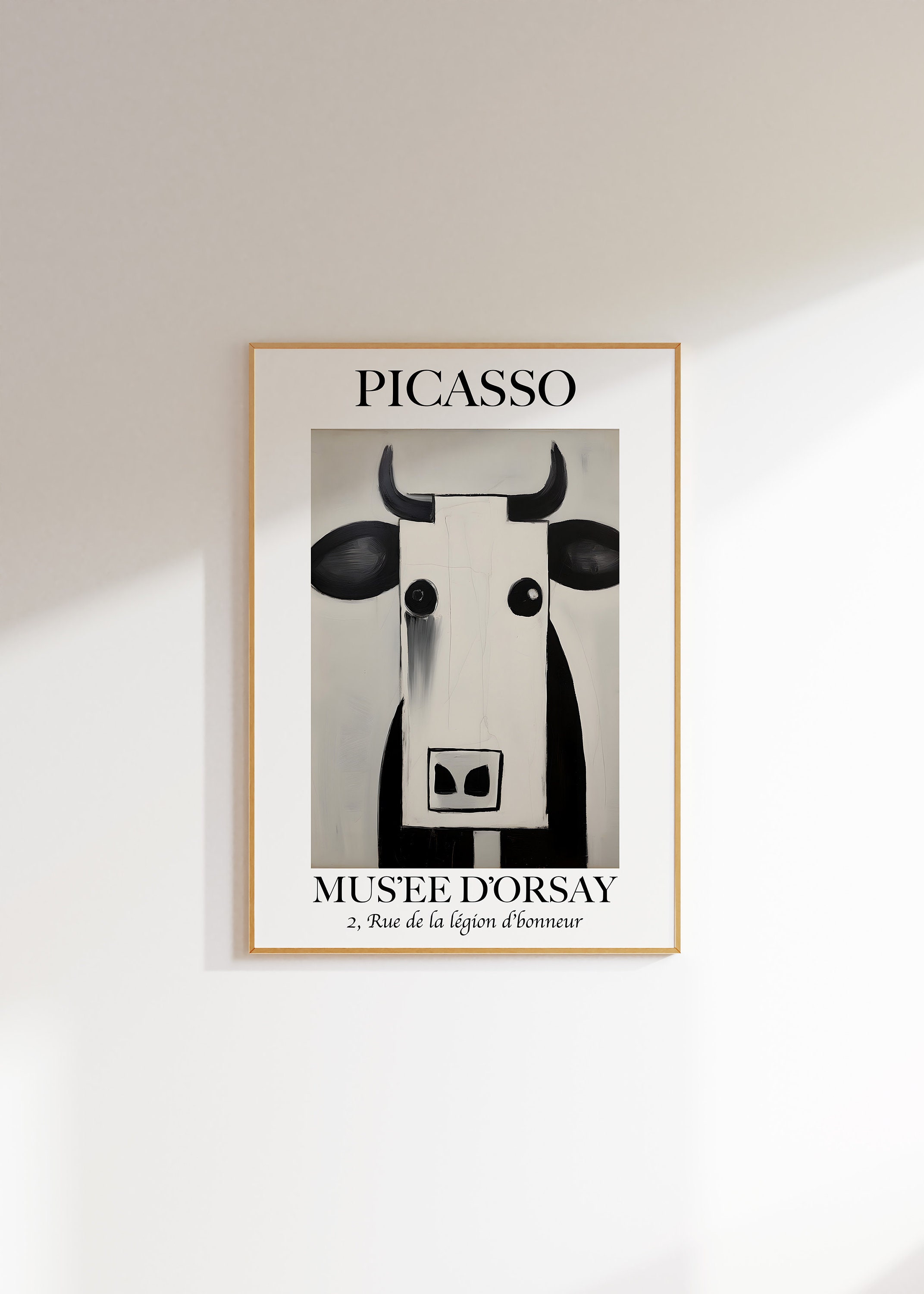 Picasso Cow Art: Abstract Animal Prints for Creative Decor and - Etsy