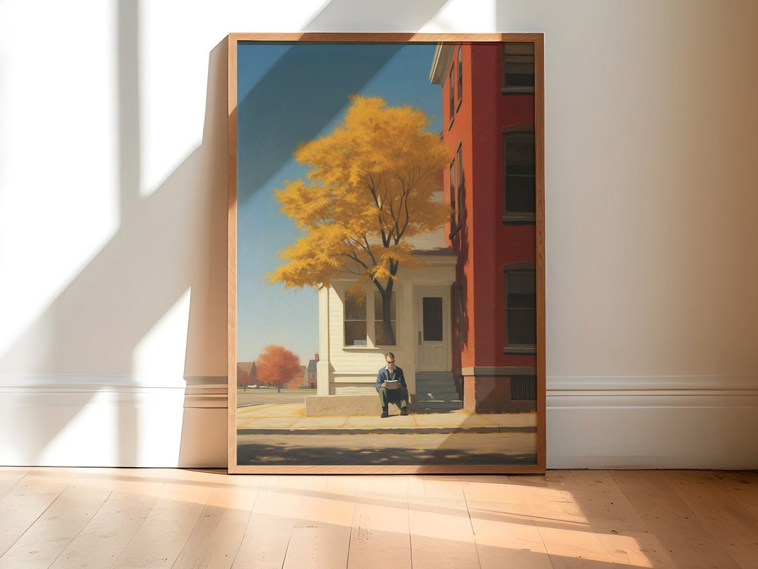 Edward Hopper Fall Home Decor, Autumn Poster, Wall Art, Prints: Hopper ...