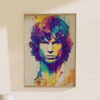 Jim Morrison Digital Painting Brushed Aluminum Print - Etsy