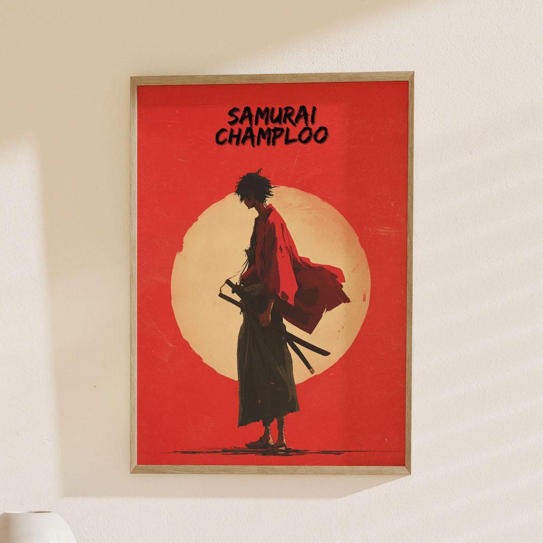 Samurai Champloo Anime Poster | Japanese Art Print | Classic Manga Wall ...