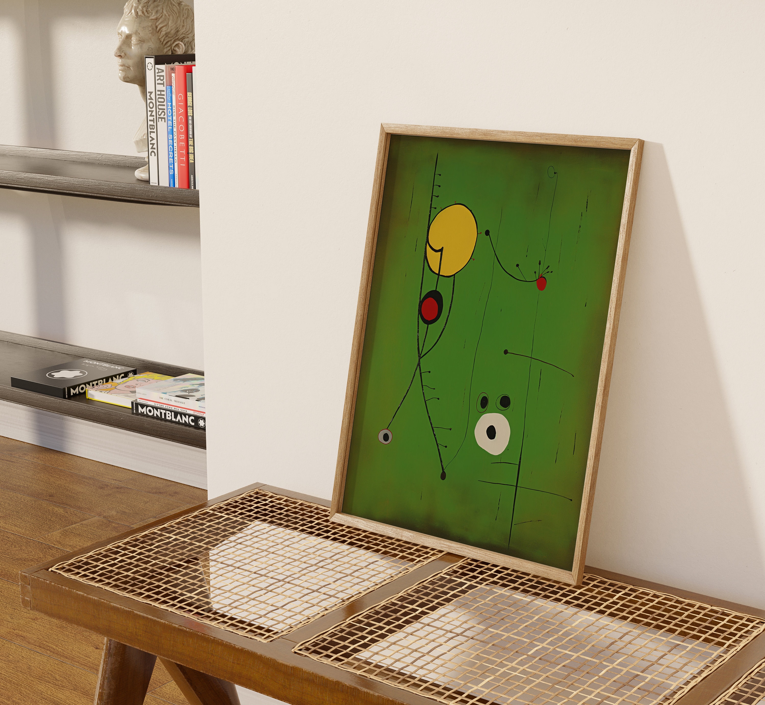 Joan Miro Poster Green Joan Miro Print Abstract Art Print - Etsy