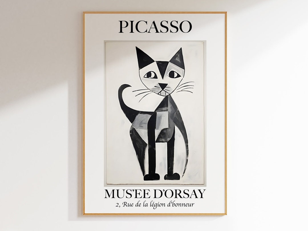 Picasso Cat Wall Art: Playful Prints and Portraits for Feline Lovers ...