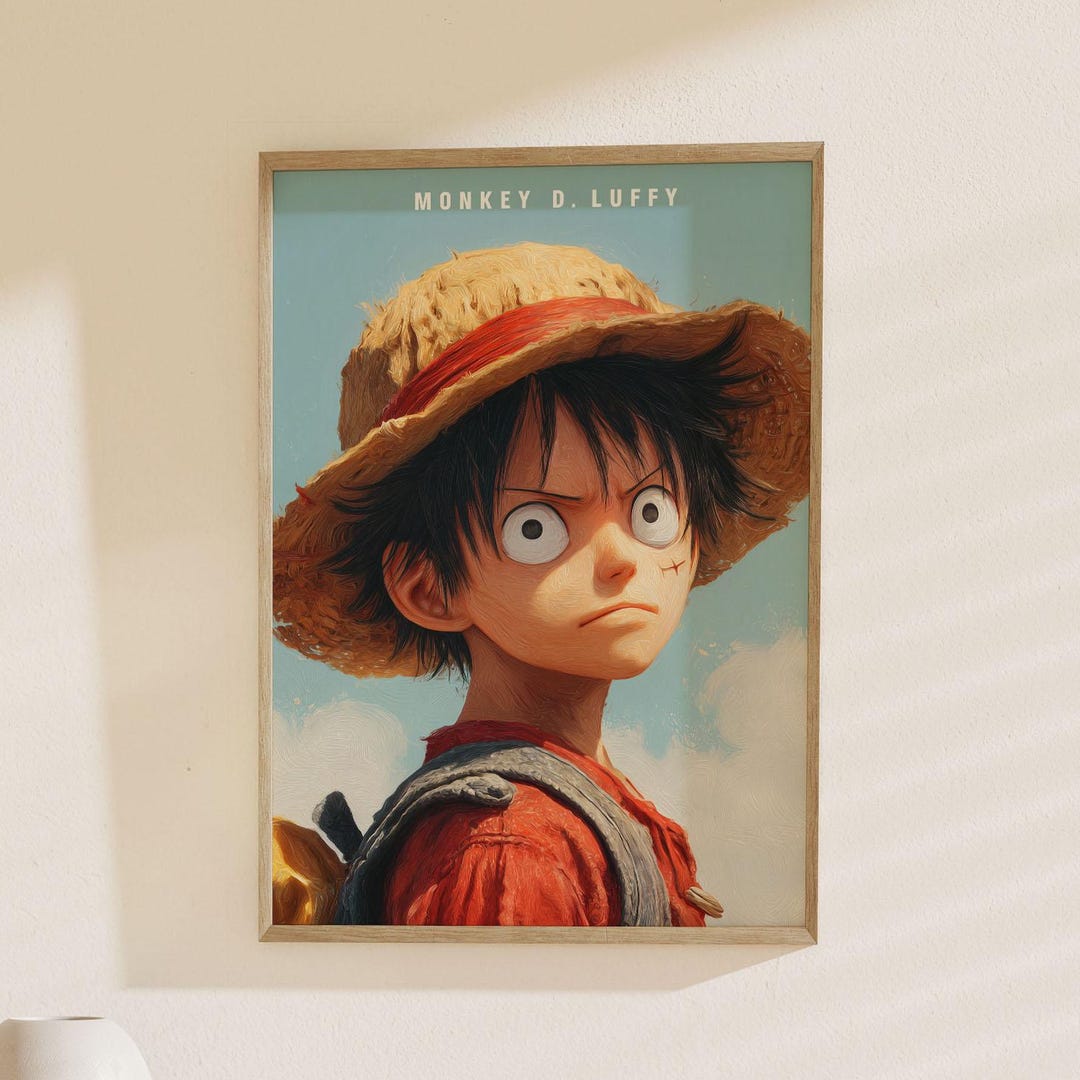 One Piece Anime Manga Poster - Monkey D. Luffy Art Print Collectible ...