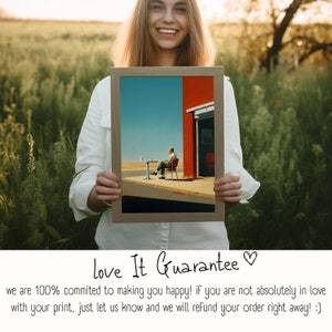 Edward Hopper-inspired Modern Wall Art: Colorful Prints for Vibrant ...