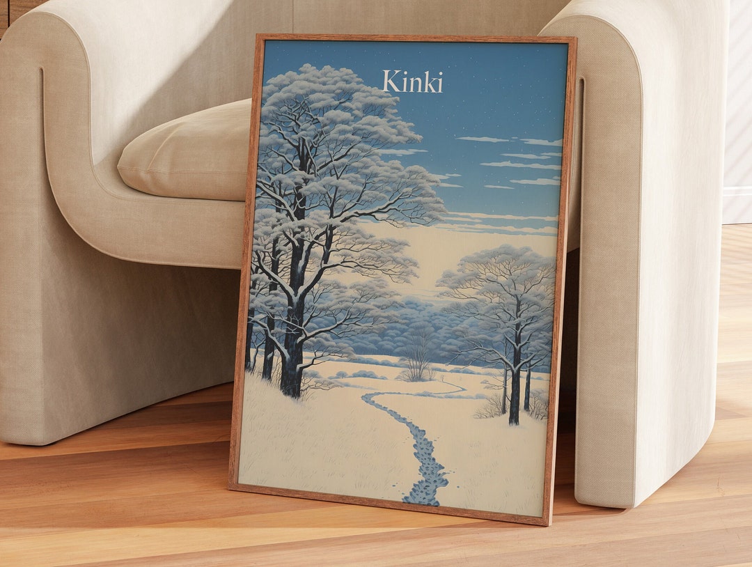 Kinki Region Japan Poster Kinki Region Painting Japanese - Etsy