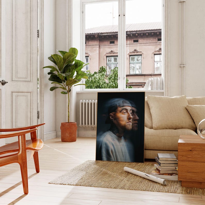 Mac Miller Music Poster: Iconic Artistic Portrait Tribute for Hip Hop ...