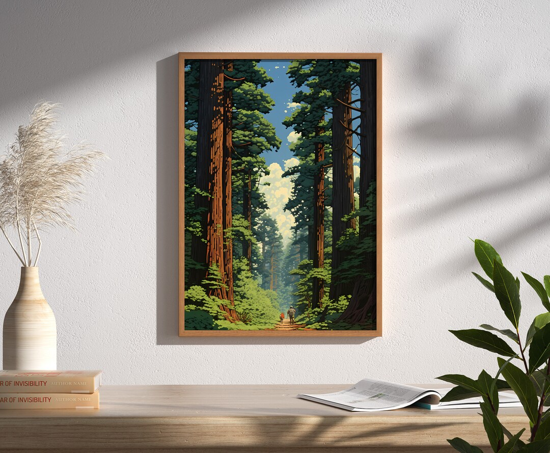 Japanese Forest Wall Art - Japan Woodland Landscape - Kawase Hasui ...