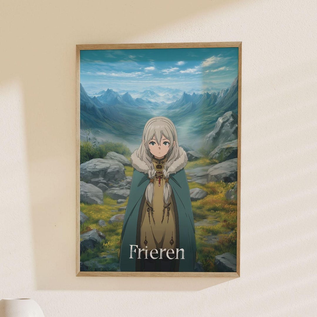 Frieren Anime Manga Poster - Fantasy Art Print for Fans of Magical ...