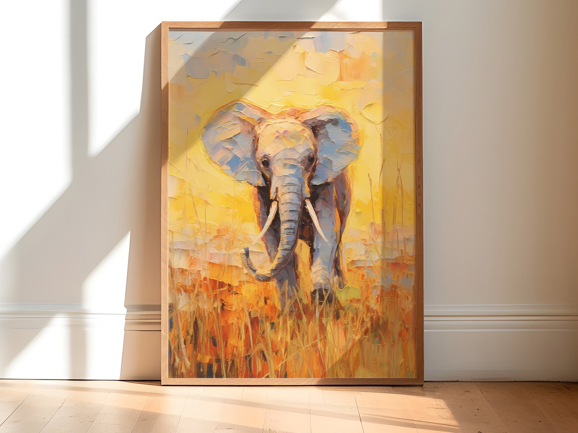 African Elephant Poster Nature Wall Art Safari Wildlife - Etsy