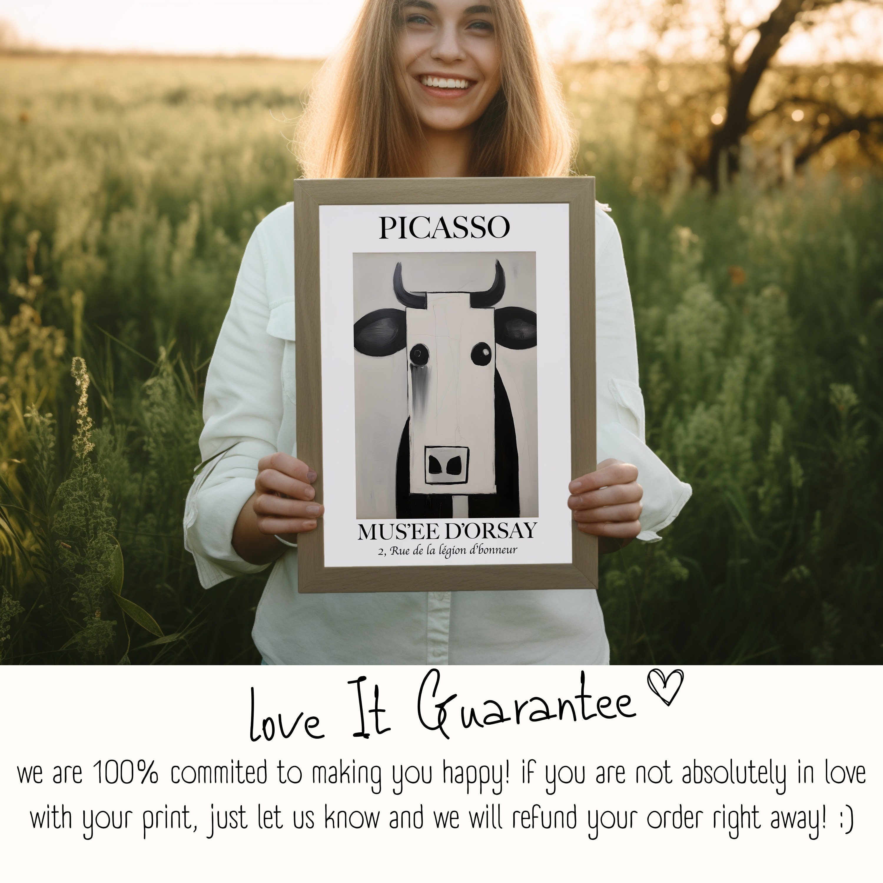 Picasso Cow Art: Abstract Animal Prints for Creative Decor and - Etsy