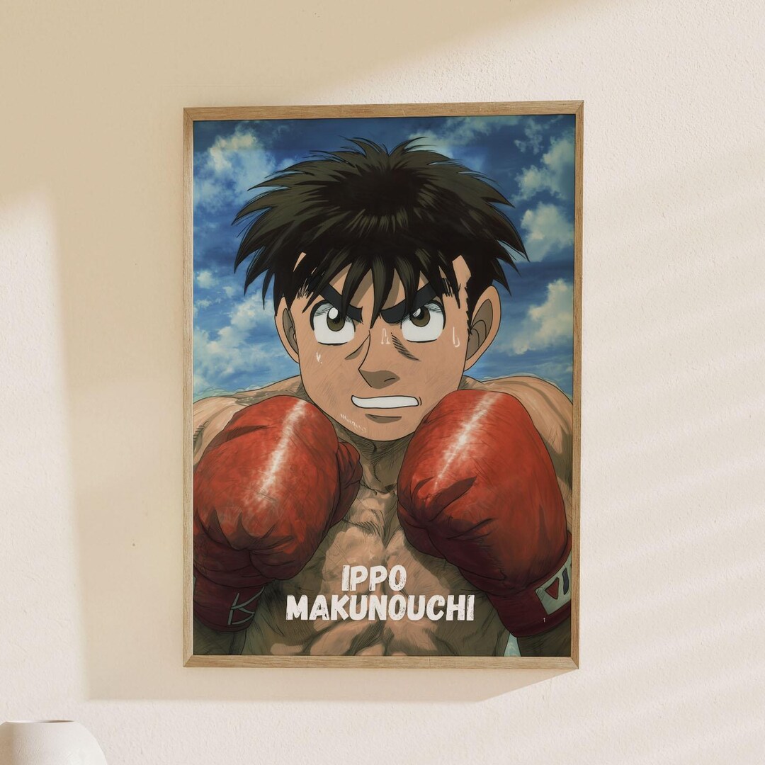 Hajime No Ippo Makunouchi Boxing Anime Poster: Intense Manga Art Print ...