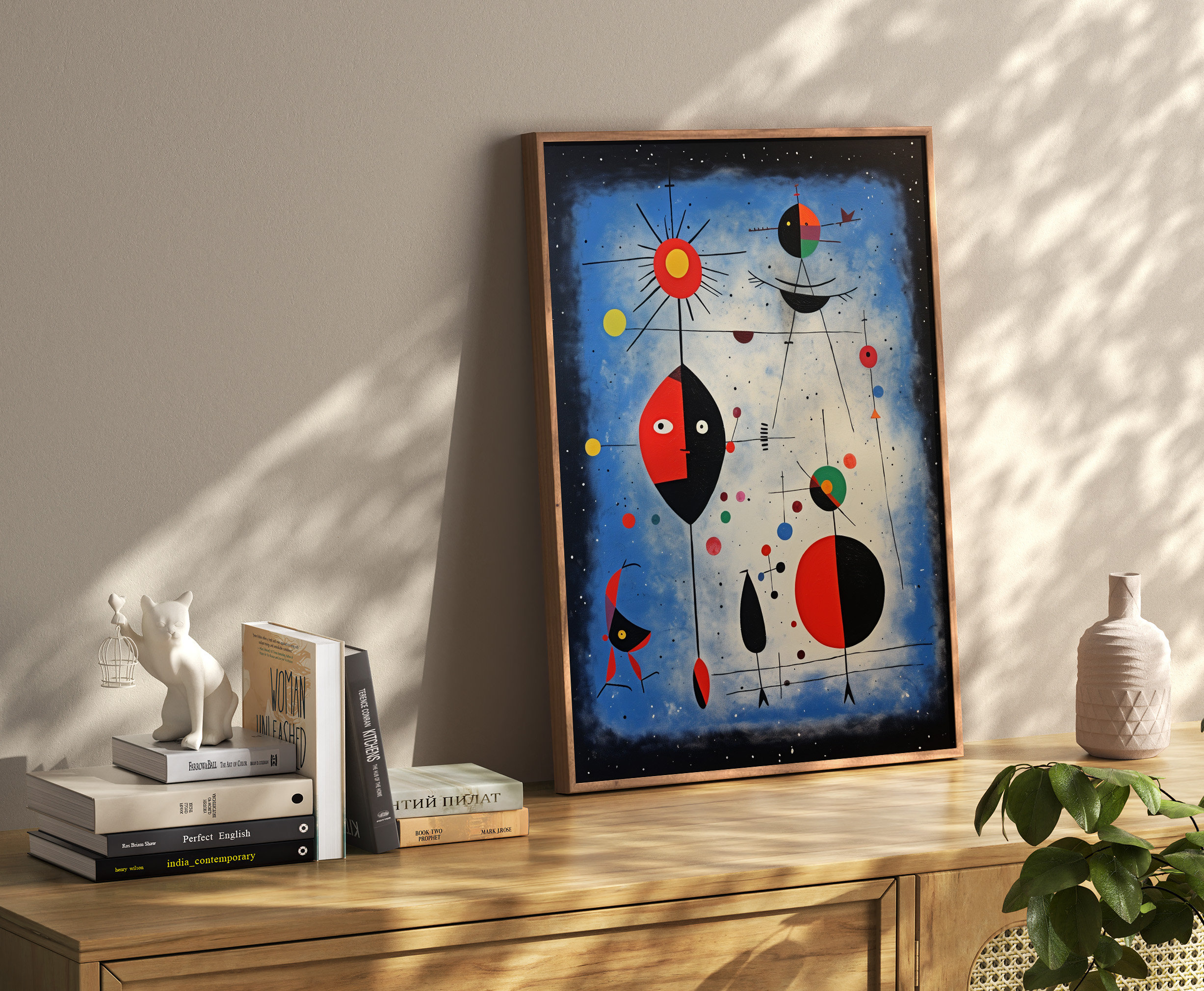 Joan Miro Poster Blue Joan Miro Print Abstract Art Print - Etsy